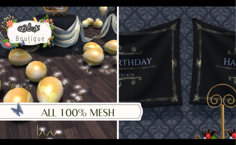 Second Life Marketplace - B&N Happy Birthday or Rezday Imperial Set